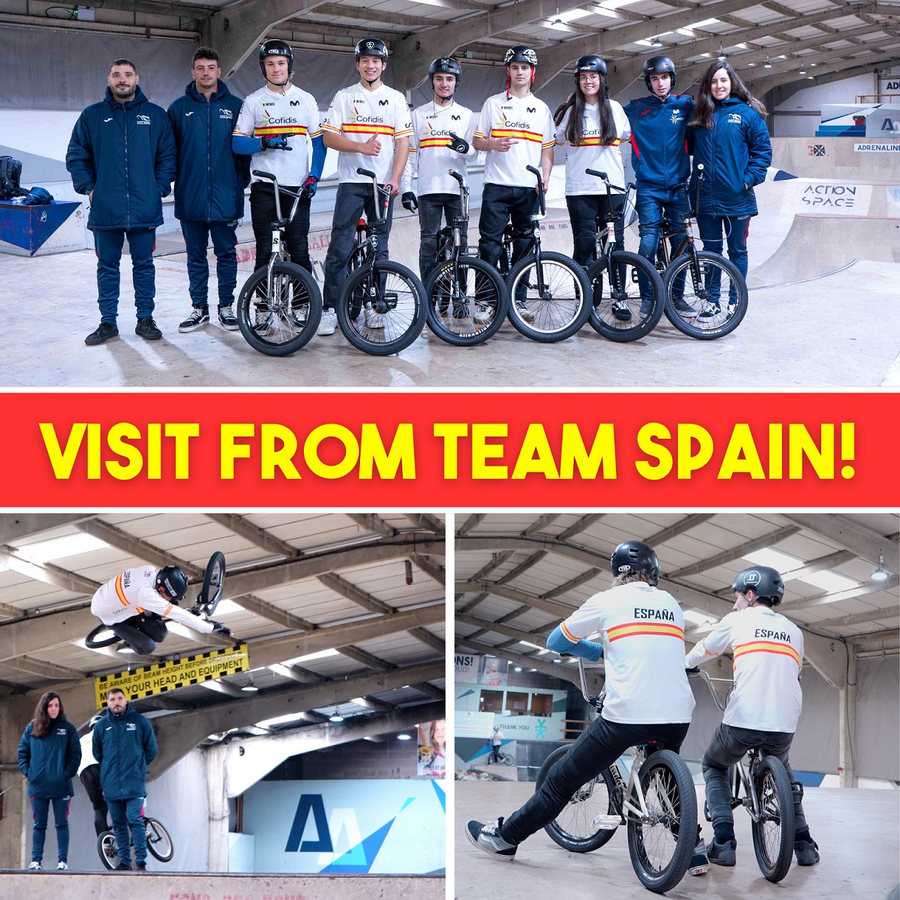 VISIT FROM TEAM SPAIN